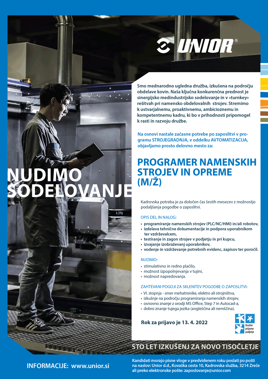 Programer namenskih strojev in opreme () - Zreče - Predogled oglasa ...